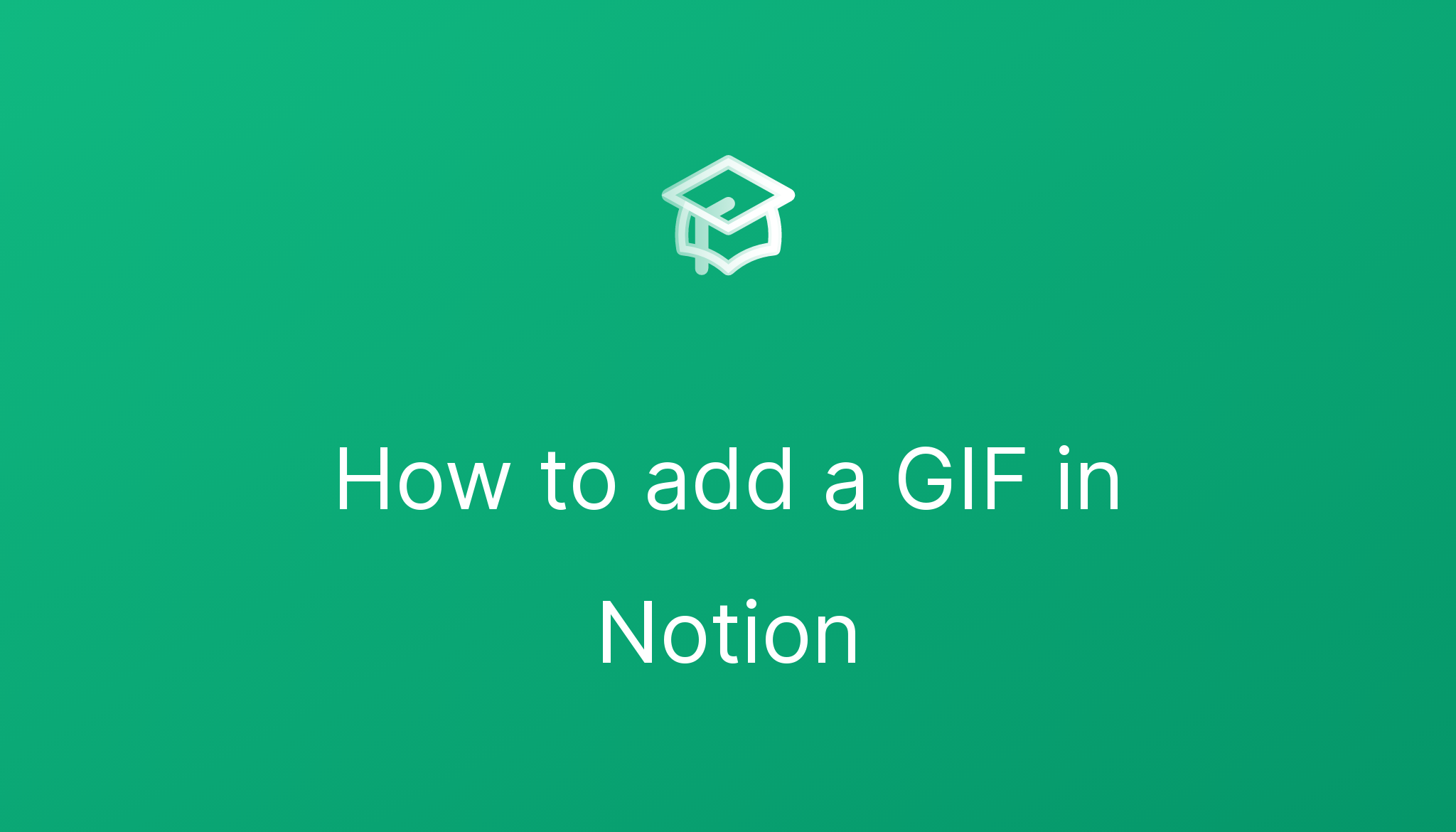 How to add a GIF in Notion | courses.so