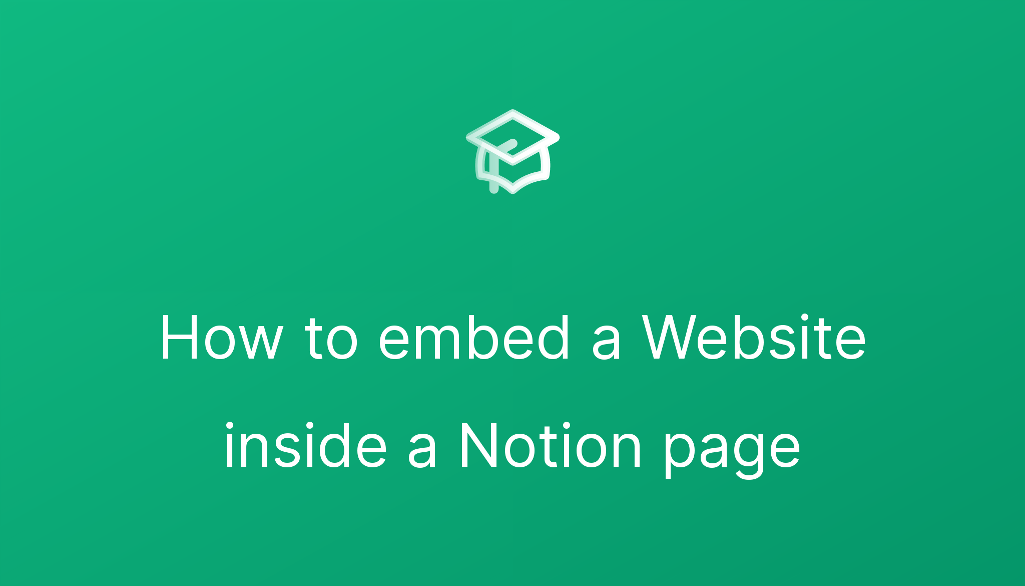 How to embed a Website inside a Notion page | courses.so